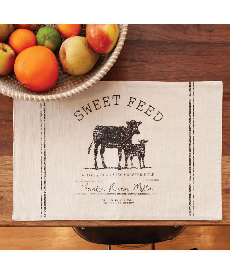 Sweet Feed Farmhouse Placemat – Farm Fresh Vintage Finds